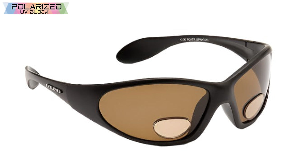 EYELEVEL Sprinter Bifocal +2.50 Polarized Sports Sunglasses in Black ...